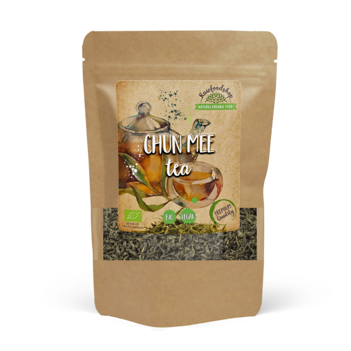 Chun Mee Tee LUOMU 100g | Vihreä tee Rawfoodshopissa