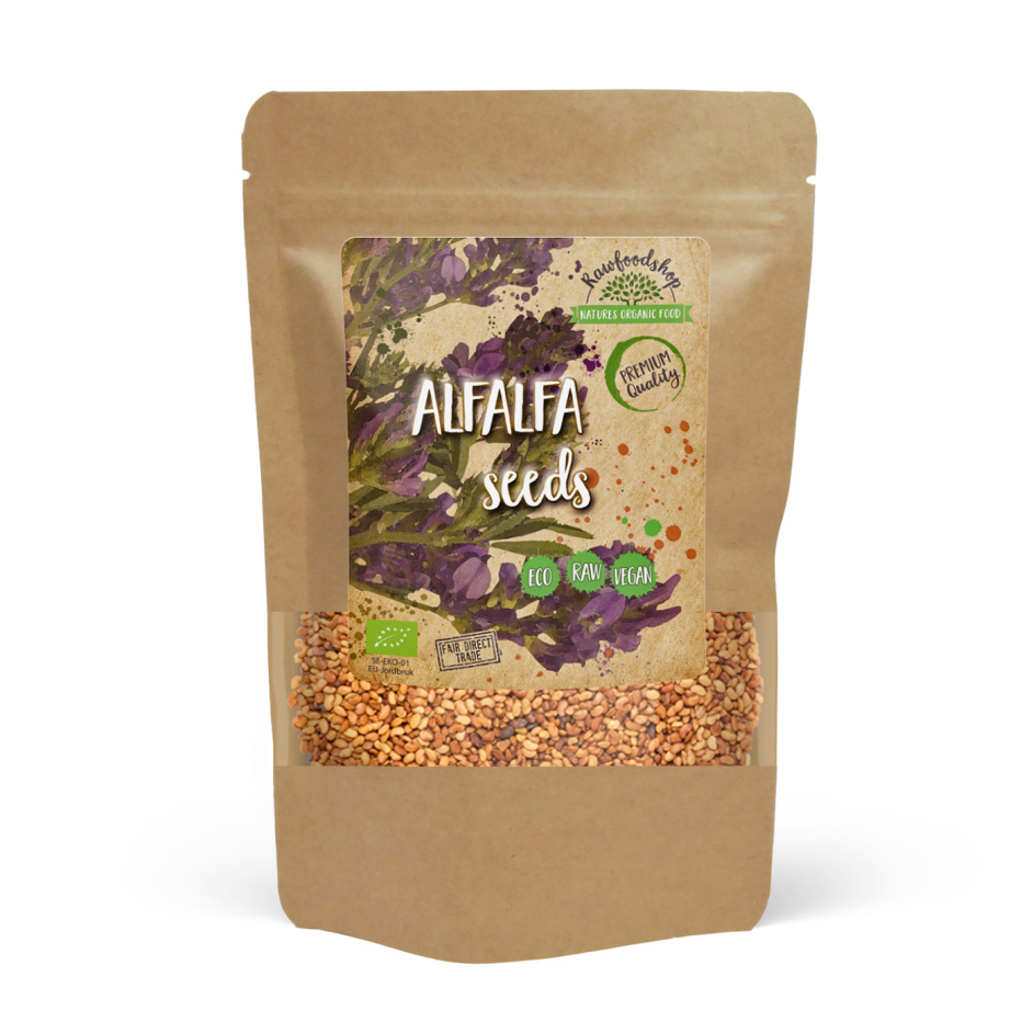 Alfalfansiemenet LUOMU 500g | Tutustu Rawfoodshopiin